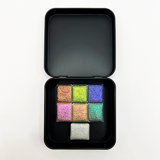 The Complete Holographic Watercolour Palette – Shimmer Drops Paint