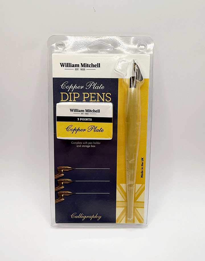 William Mitchell Calligraphy Copperplate Dip Pen – Shimmer Drops Paint