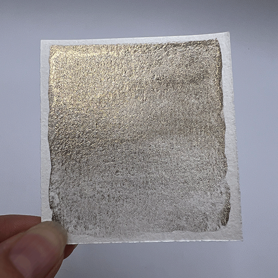 White Gold Shimmer Watercolour Paint Half Pan – Shimmer Drops Paint