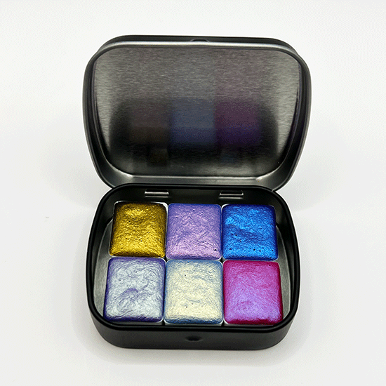 Duochrome Watercolour Palette – Shimmer Drops Paint