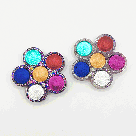 Mini Glimmer Watercolour Palette – Shimmer Drops Paint