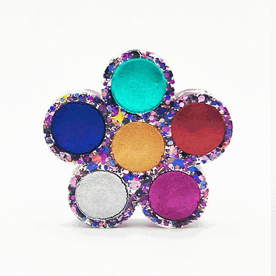 Mini Glimmer Watercolour Palette – Shimmer Drops Paint