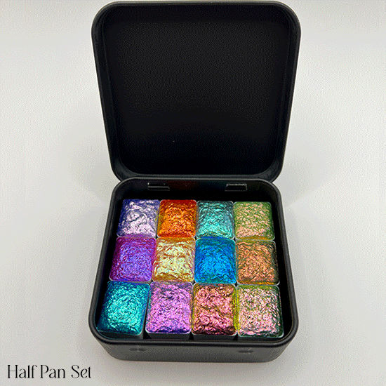 Gemstone Watercolour Palette – Shimmer Drops Paint