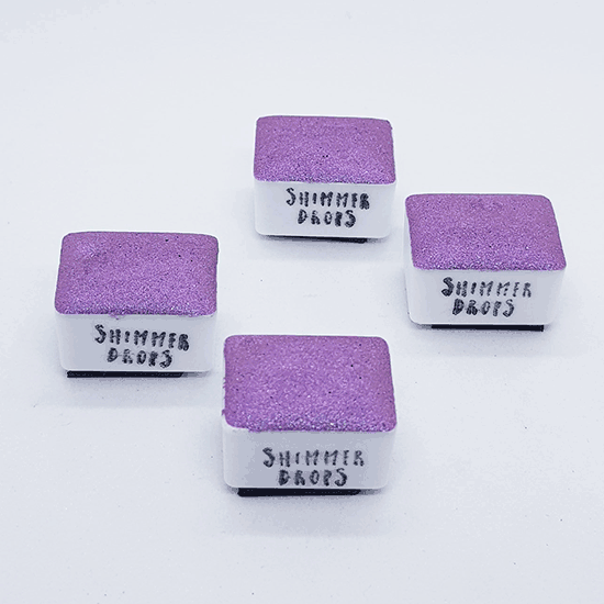 Purple Flair Shimmer Watercolour Paint Half Pan (Limited Edition ...