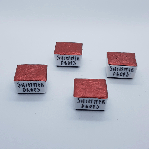 Shiraz Shimmer Watercolour Half Pan – Shimmer Drops Paint