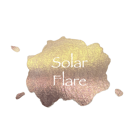 Solar Flare Colour Shift Watercolour Paint Half Pan – Shimmer Drops Paint
