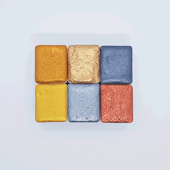 Metallic Watercolour Palette – Shimmer Drops Paint